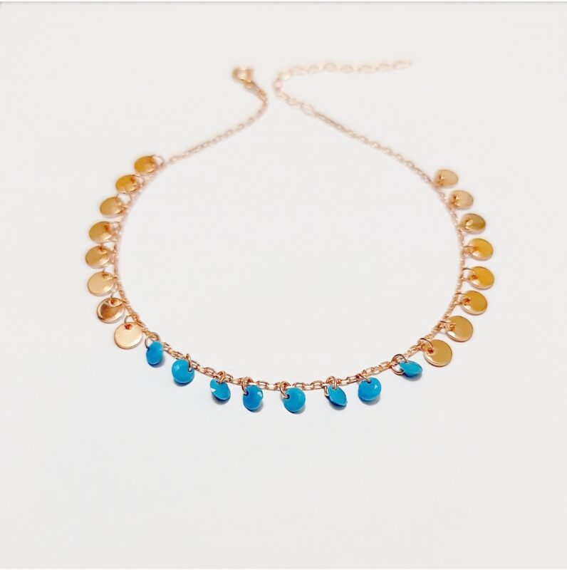 Turkuaz Pullu Halhal - BNG Gümüş